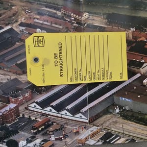 Vintage Bethlehem Steel Mill Original Advertising Logo Tag Industrial ...