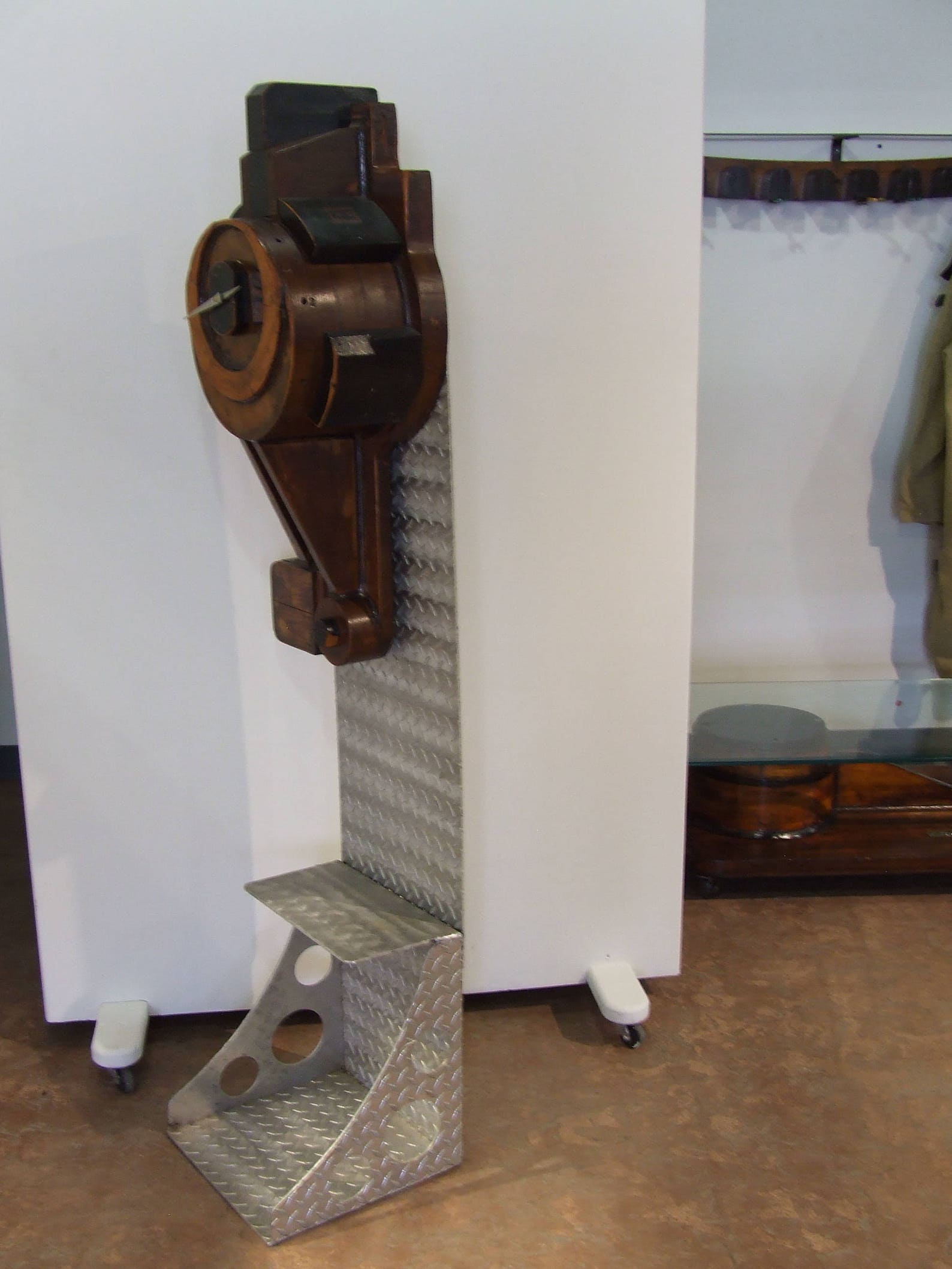 Vintage Wooden Mounted Clock Industrial Salvage Re-purposed | Etsy