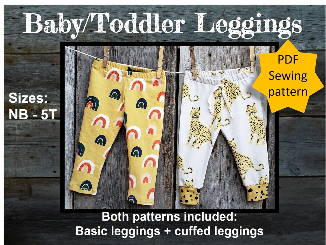 Baby Leggings SEWING PATTERN, Toddler Leggings Pattern, Kids Pants ...