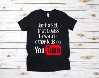 Kids Youtube Shirt - Etsy