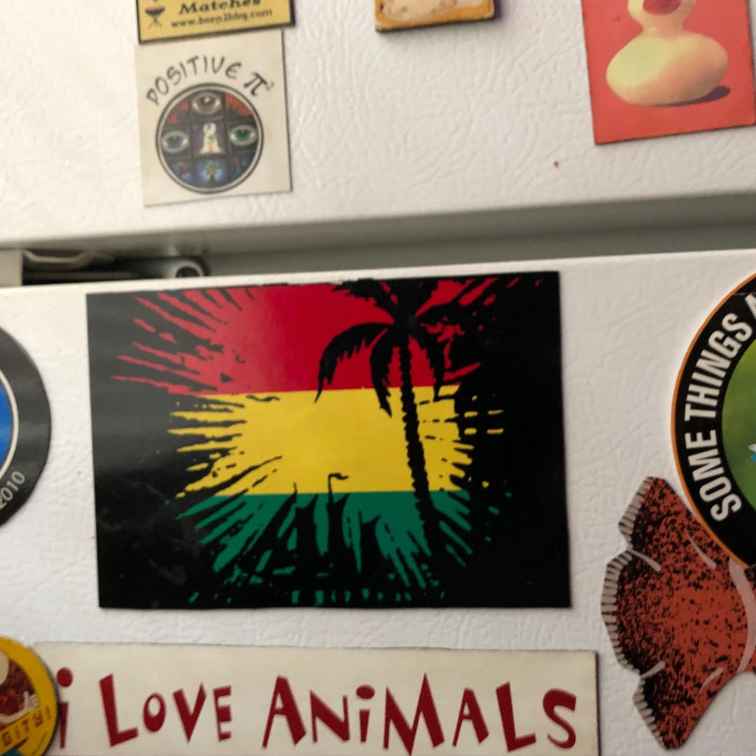 Rasta Sunset Vinyl Bumper Sticker - Etsy