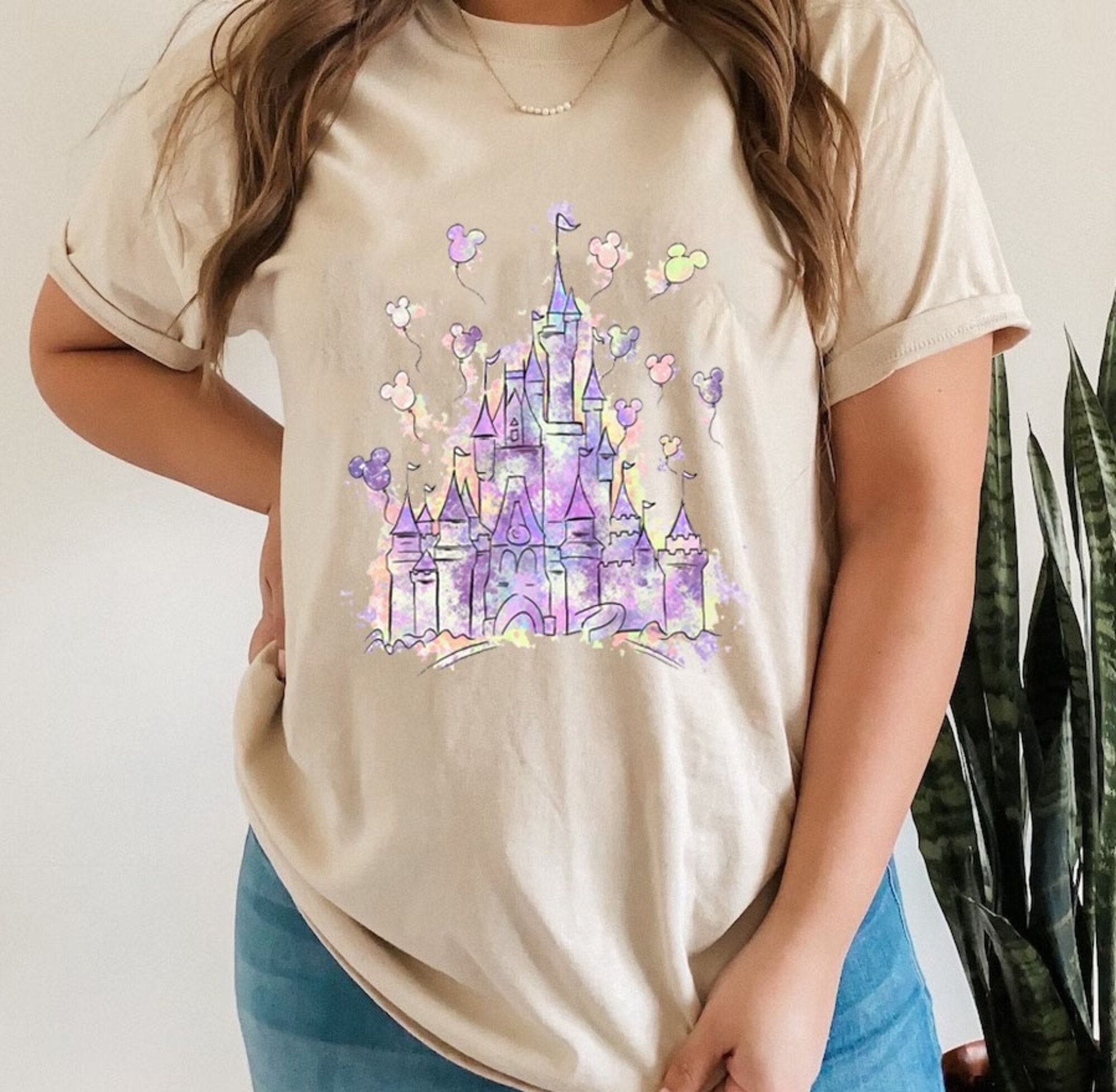 Disneyland Watercolor Castle Shirts, Family Vacation Shirt, Family Trip ...