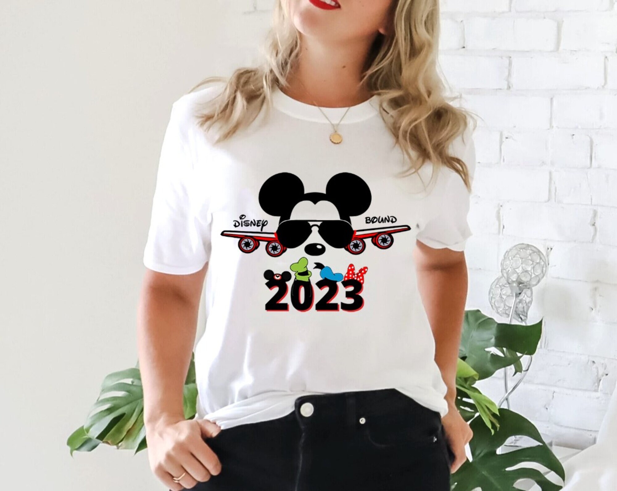 Disneyland Bound 2023 Matching Shirts,mikey Mouse Mini Mouse Plane Trip ...