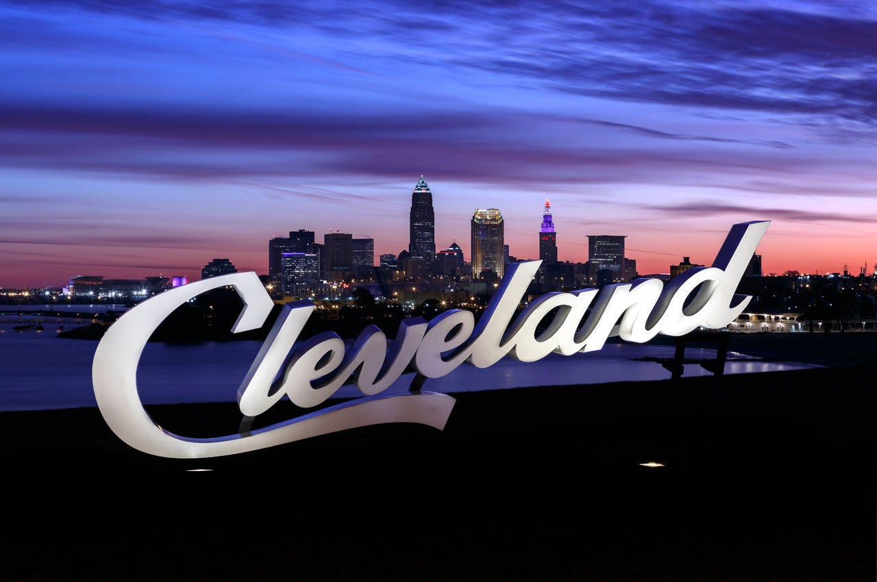 Welcome to Cleveland - Sunrise - Ohio - Digital Download for Prints ...