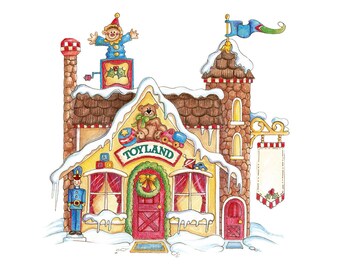 Christmas Toyland Sign - Etsy