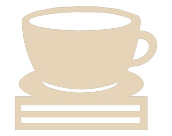 Coffee cup cutout | Etsy