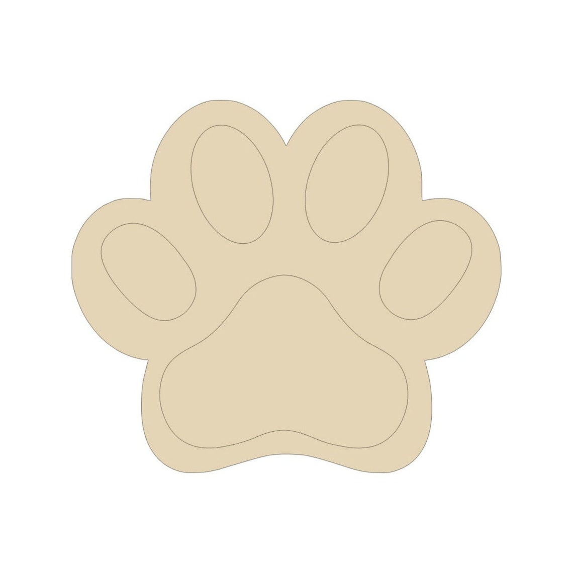 Paw Print Sign Paw Print Paw Print Wreath Sign Wood Blank - Etsy