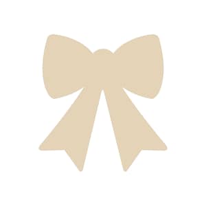 Ribbon Bow Wood Sign, Wood Bow, Snowman Bow Sign, Wood Blank, Door ...