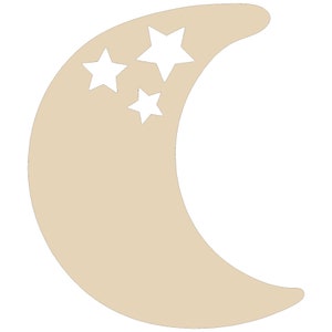 Moon and Stars, Moon Wreath Sign, Moon Wood Blank, Door Hanger Sign ...