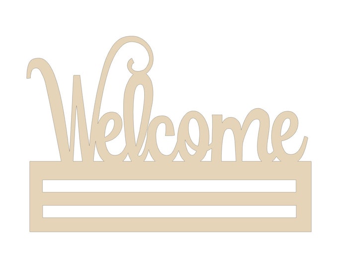 Monogram Oval Wreath Rail With Custom Name, DIY Door Rail, Wood Blank ...