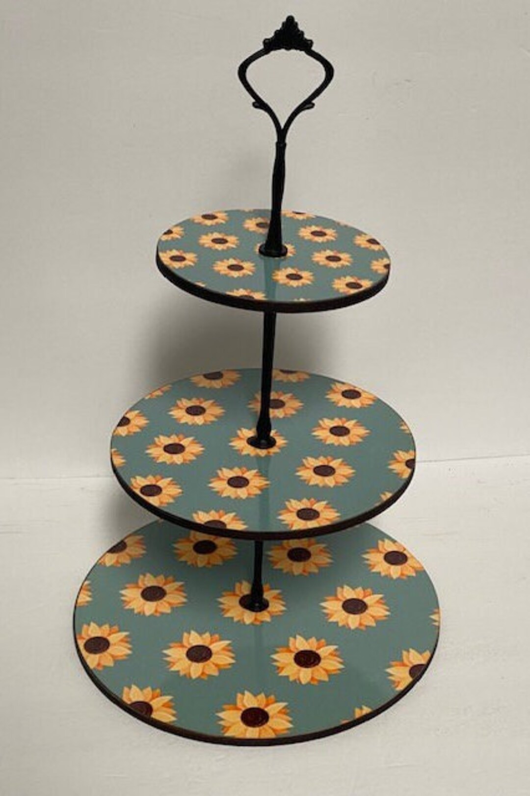 Farmhouse Sunflowers Tiered Tray Bundle, Tiered Tray Decor, Sunflower ...