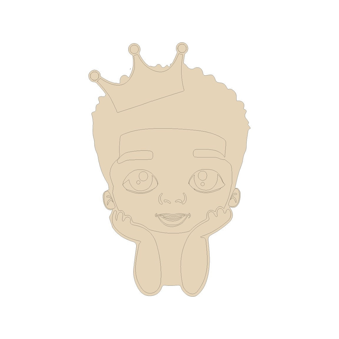 Prince Boy Wood Cutout, Boy Silhouette, Wood Blank, Wreath Attachment ...