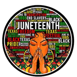 Juneteenth Prayers, Round Sign, Wreath Sign, Wreath Attachment ...