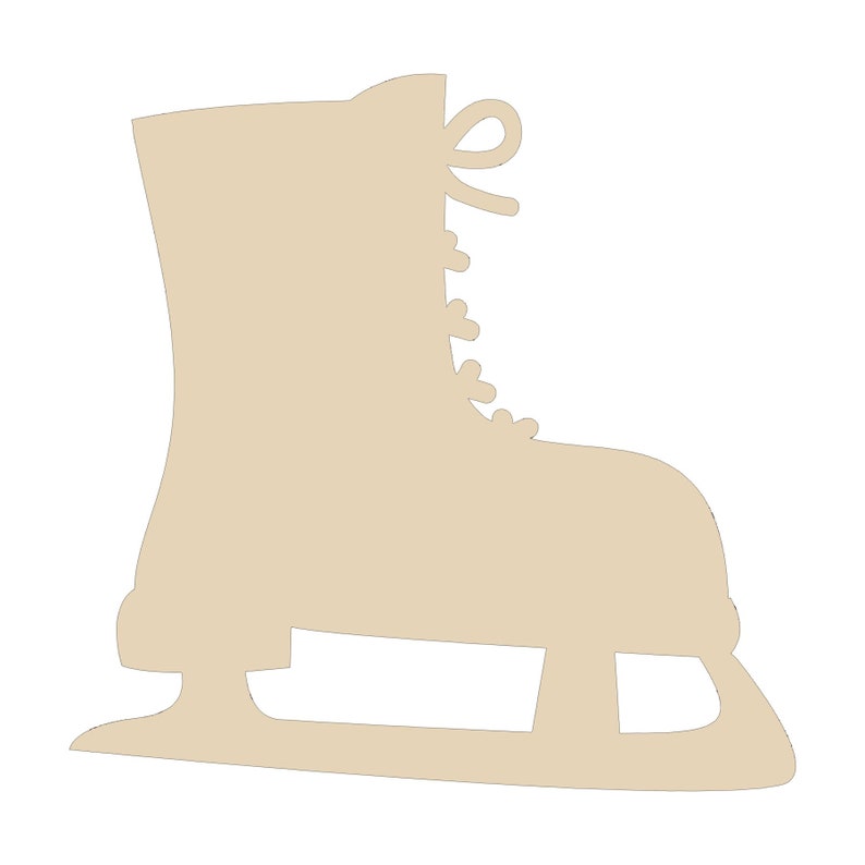 Ice skate wood ice skate ice skate wreath sign wood blank | Etsy