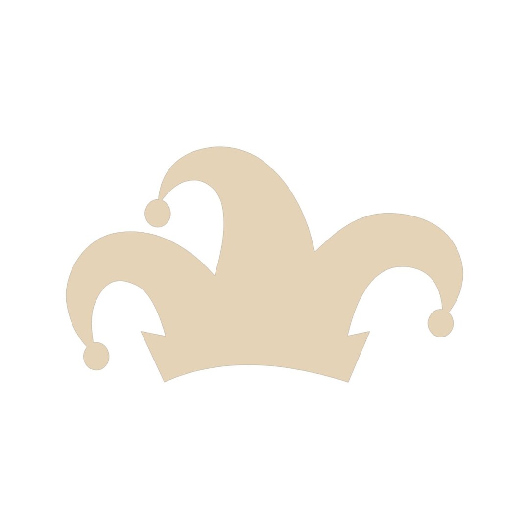 Jester Hat, Jester Wood Blank, Jester Hat Door Hanger Sign, Mardi Gras ...