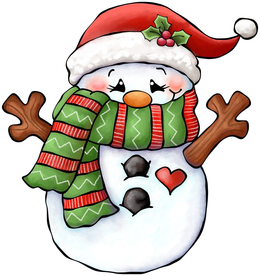 Snowman, Christmas Design, Winter, Christmas Hat, Christmas Wreath ...