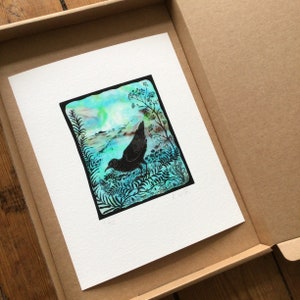 Cornish Chough, Limited Edition Giclee Print on Hahnemuhle German ...