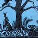 Family Tree, Hand Painted and Etched Custom Design Stained Glass Panel ...