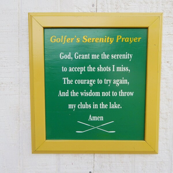 Golfers Prayer - Etsy