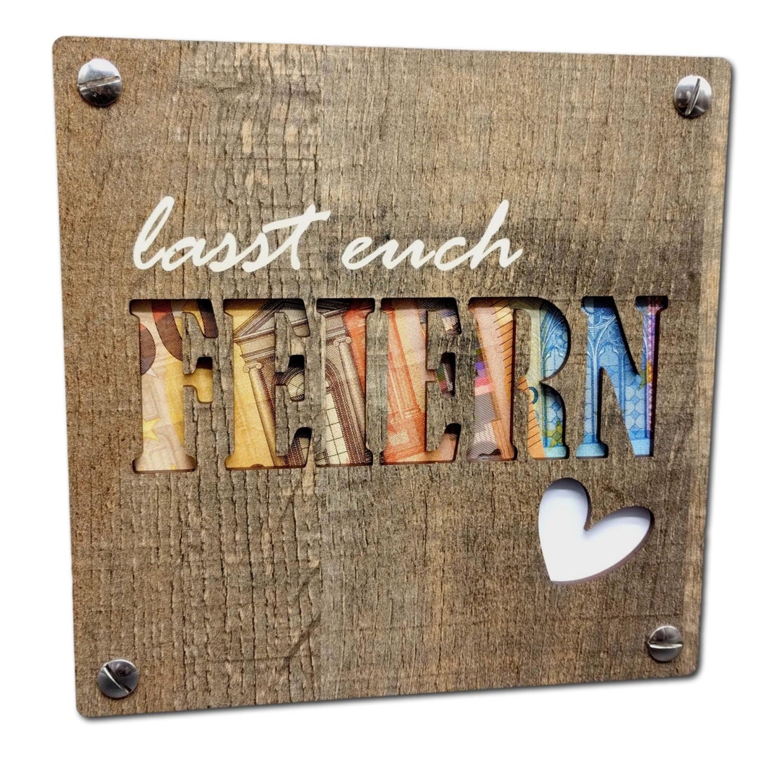 Geldgeschenk "lasst Euch Feiern" I Hochzeit I Brautpaar I Geldgeschenke ...