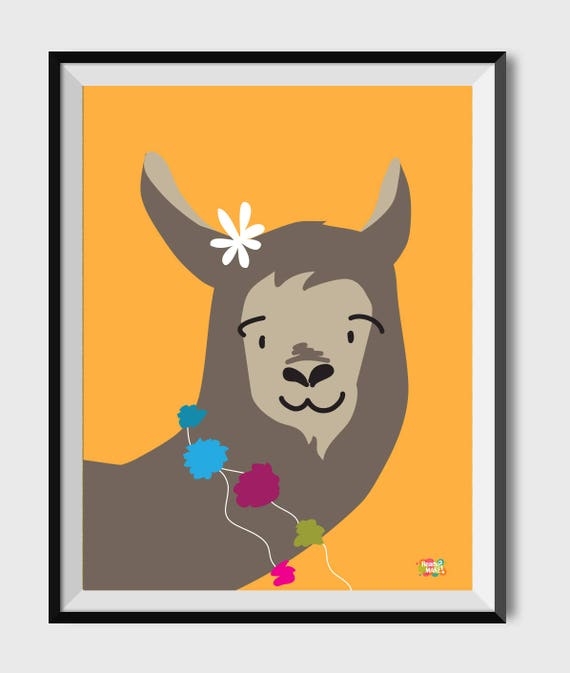 Printable Minimalist Llama Poster Printable Llama | Etsy