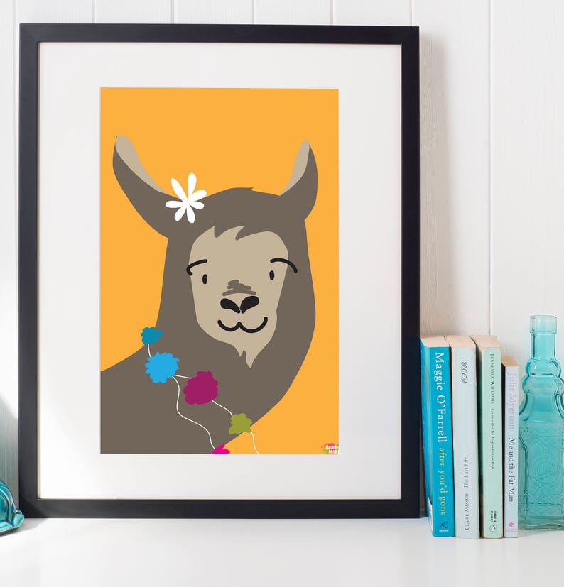 Printable Minimalist Llama Poster Printable Llama | Etsy