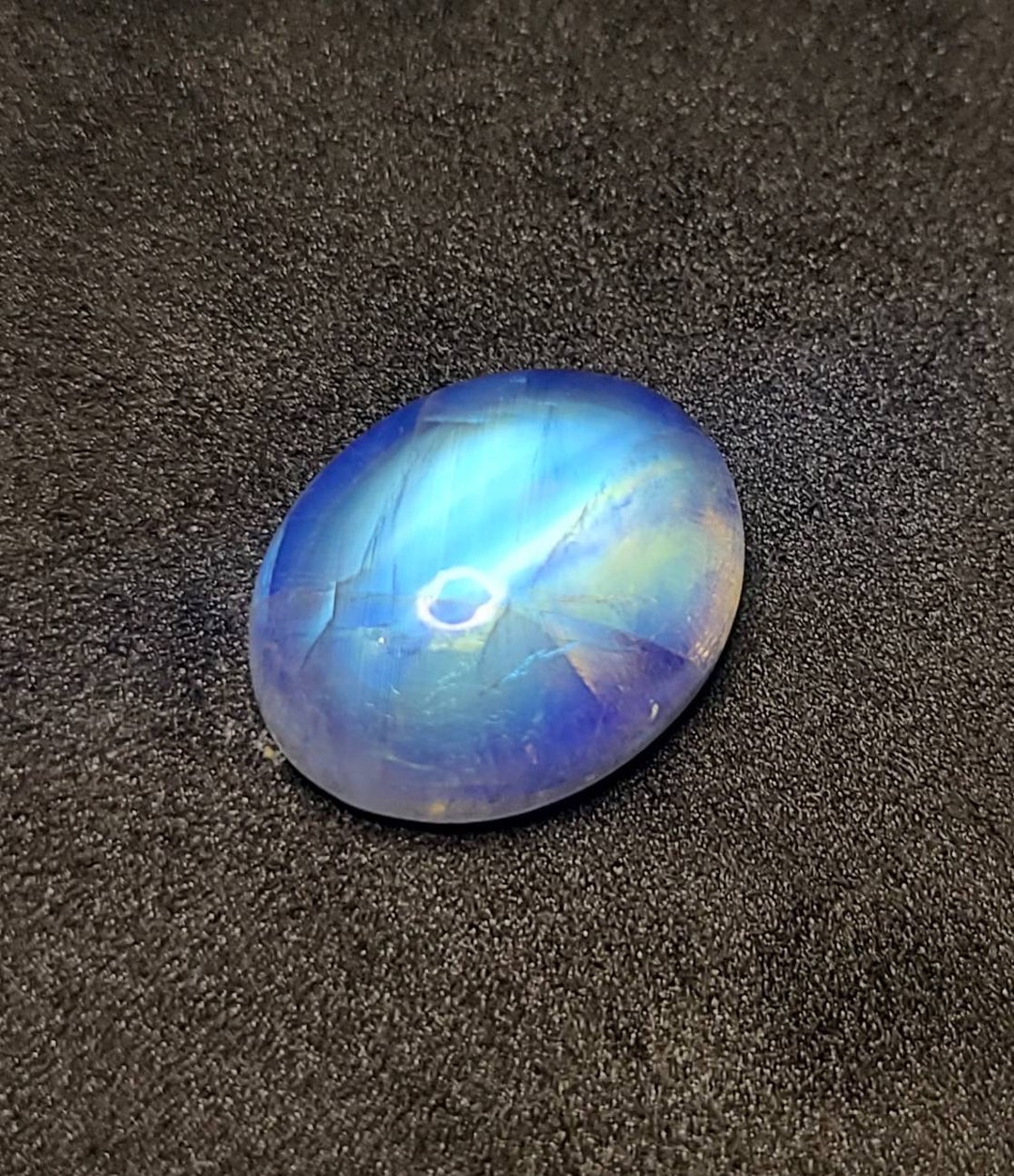 AAA Blue Moonstone Cabochon 17×13mm.oval Shape Natural Rainbow ...