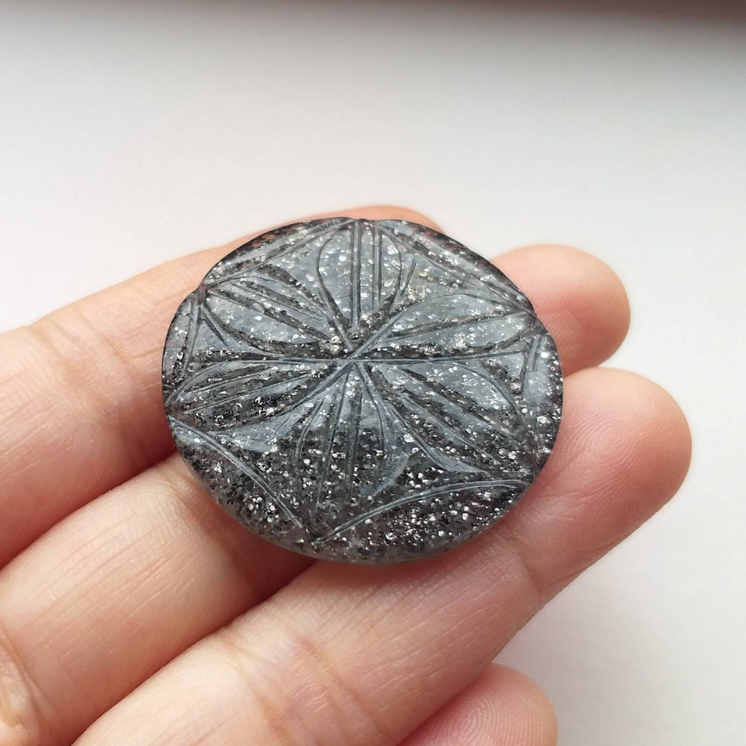 Natural Carved Black Sunstone Gemstone 29MM Size. Sunstone for - Etsy UK
