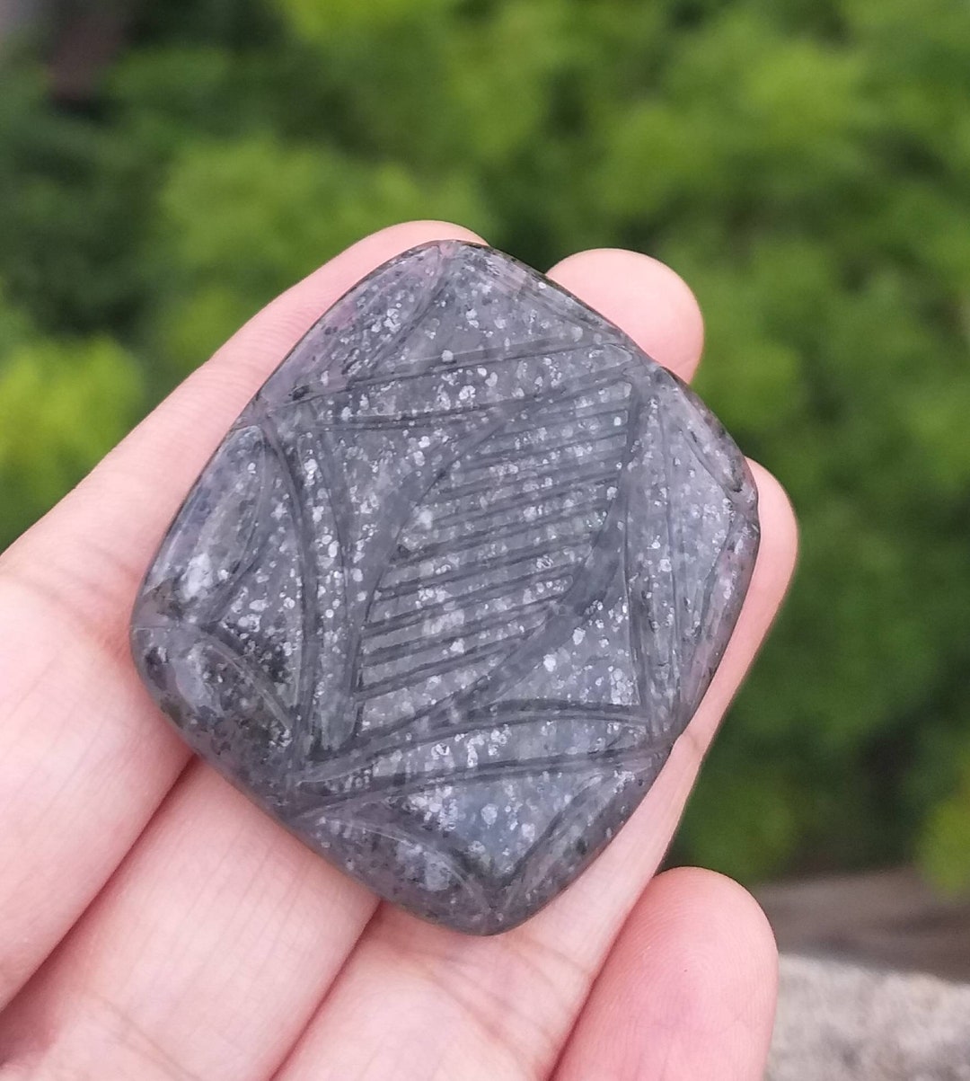 Natural Black Sunstone Carved Gemstone 3733mm Cushion Shape. - Etsy