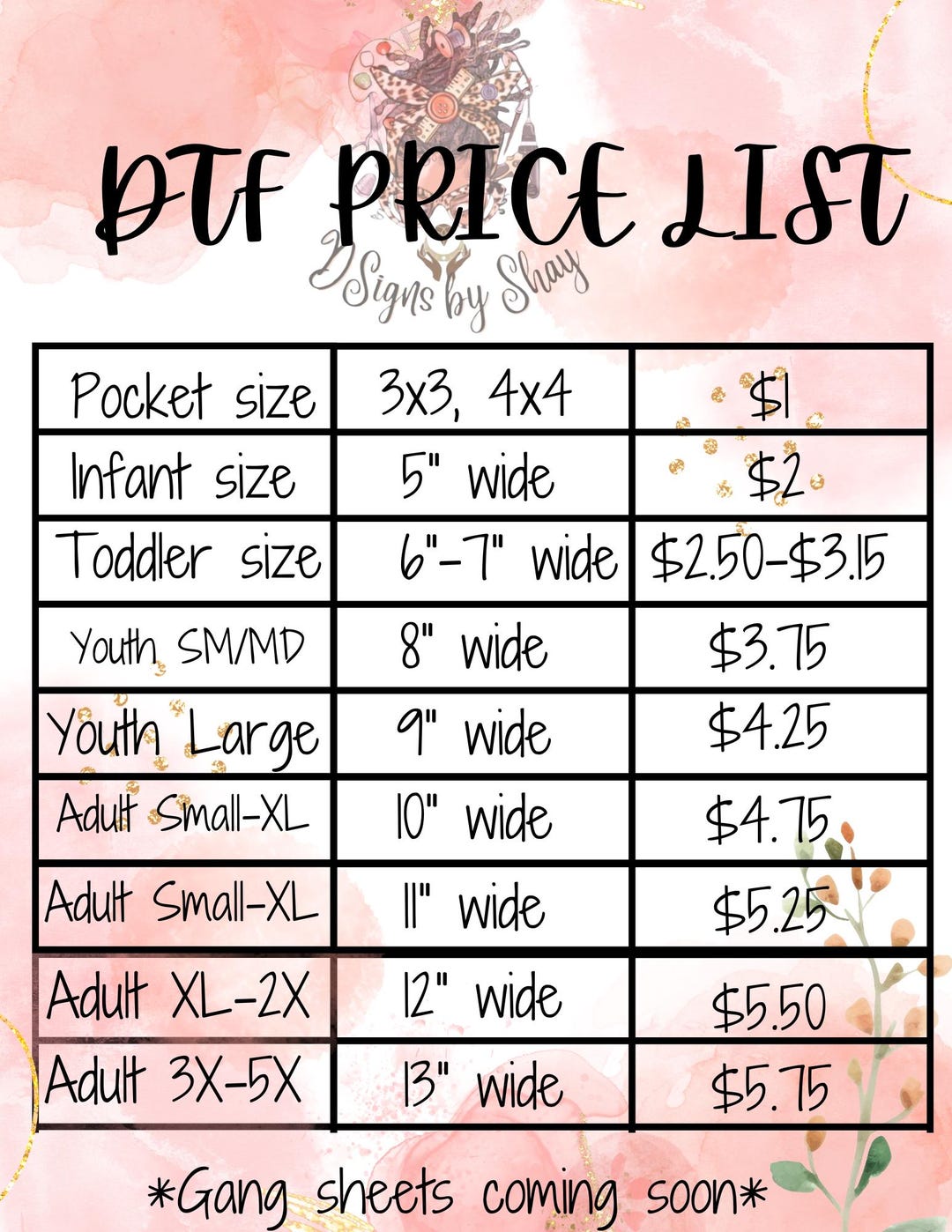 Custom DTF Transfers - Etsy