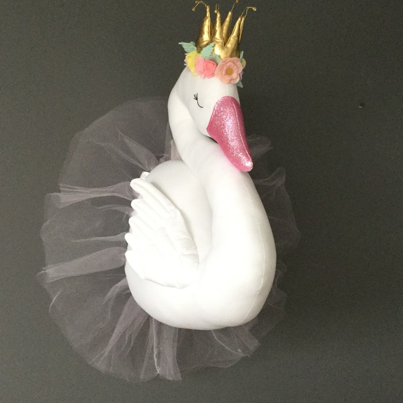 Handmade swan swan swan wall head swan wall mount swan | Etsy