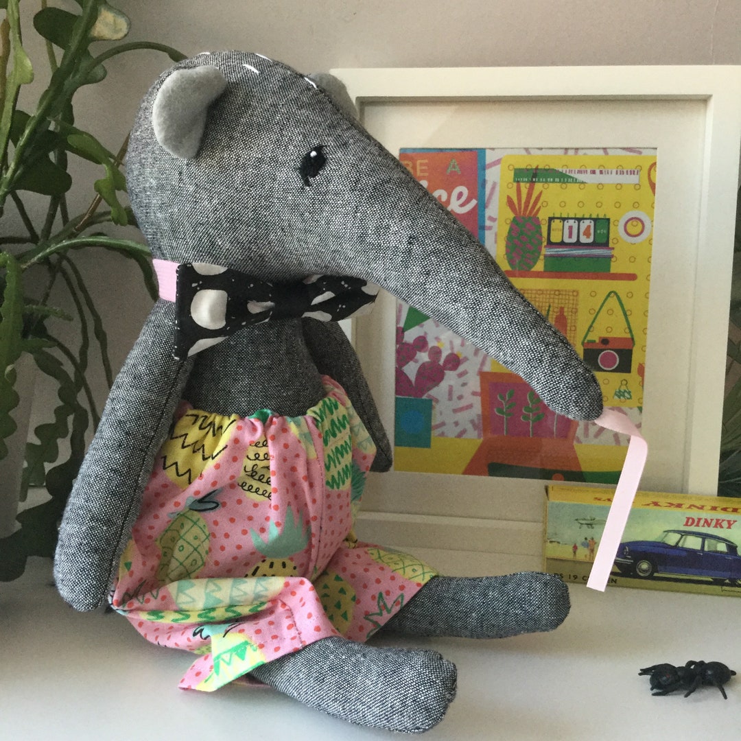 Handmade Doll, Anteater Doll, Heirloom Doll, Stuffed Animal Toy, Soft ...
