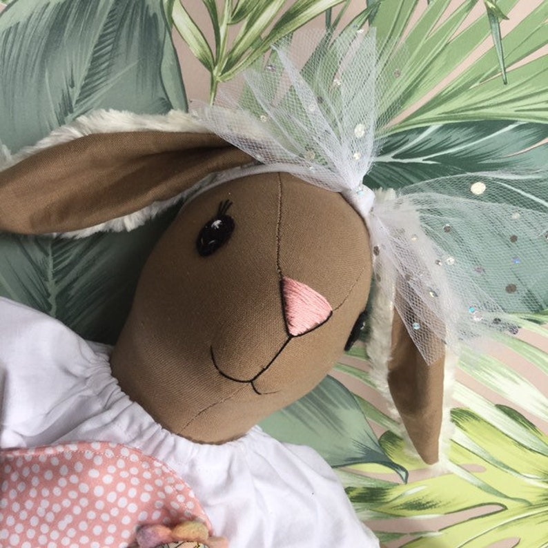 Bunny Doll Rabbit Doll Handmade Doll Heirloom Doll Cloth | Etsy