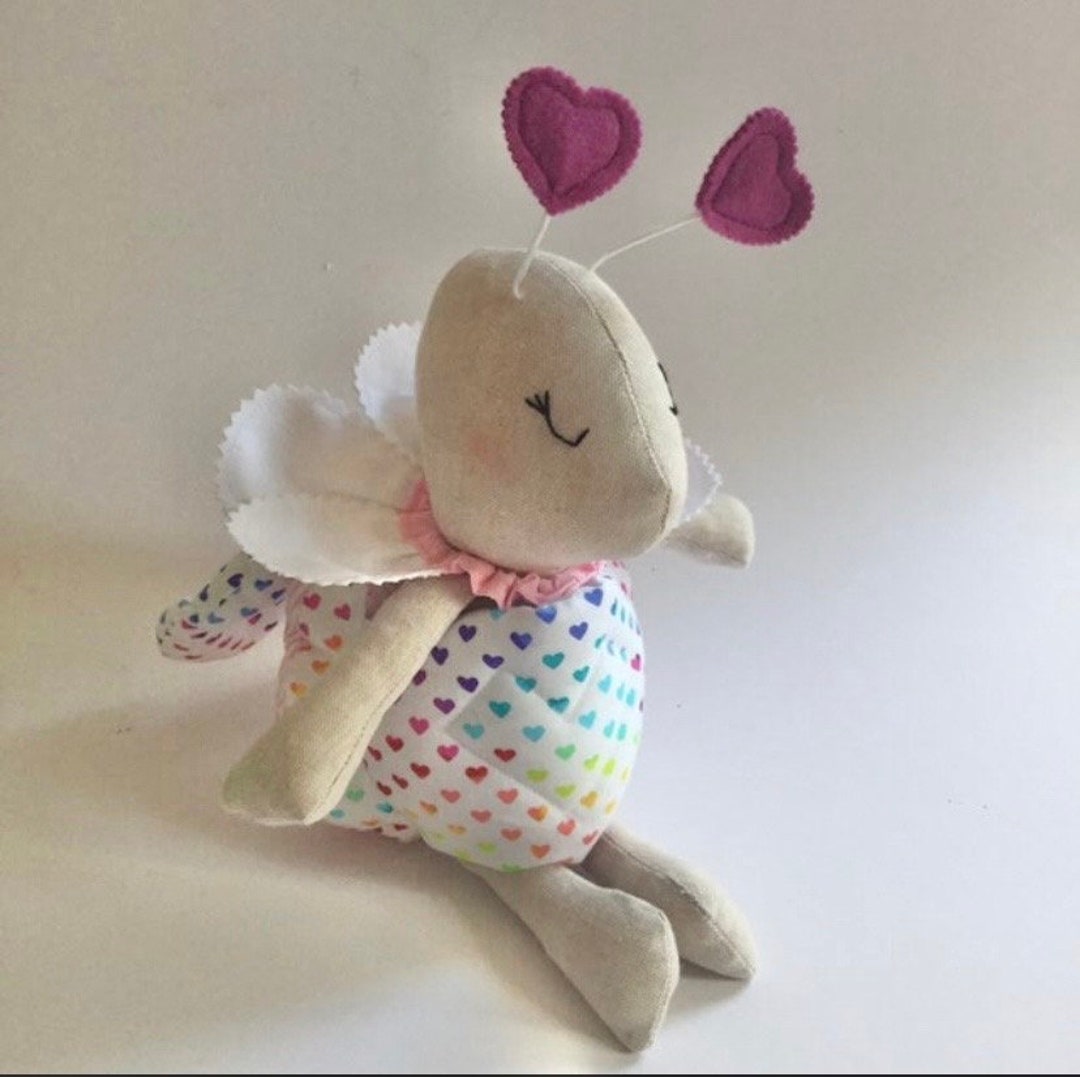 Love Bug Doll Handmade Doll Cloth Doll Fabric Doll - Etsy