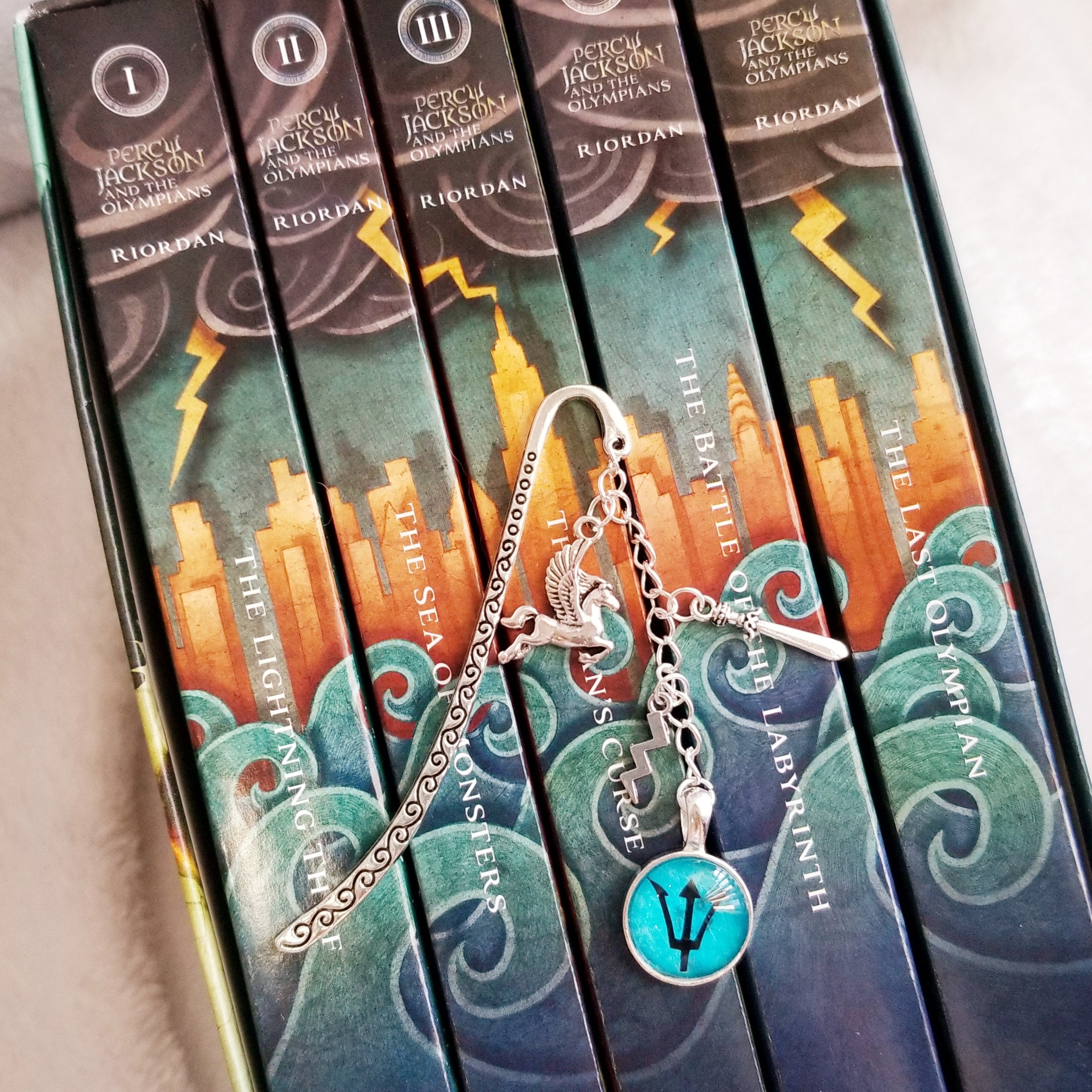 Percy Jackson Inspired Metal Bookmark - Etsy