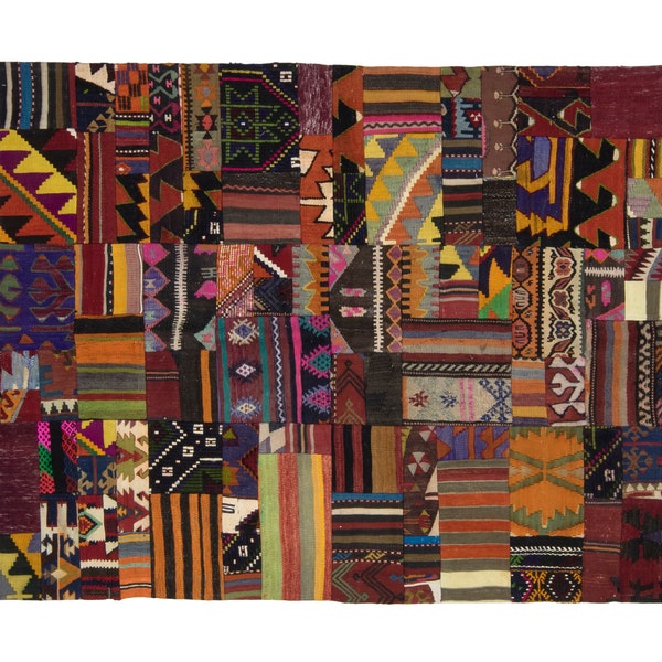 Patchwork Kilim Rug - Etsy