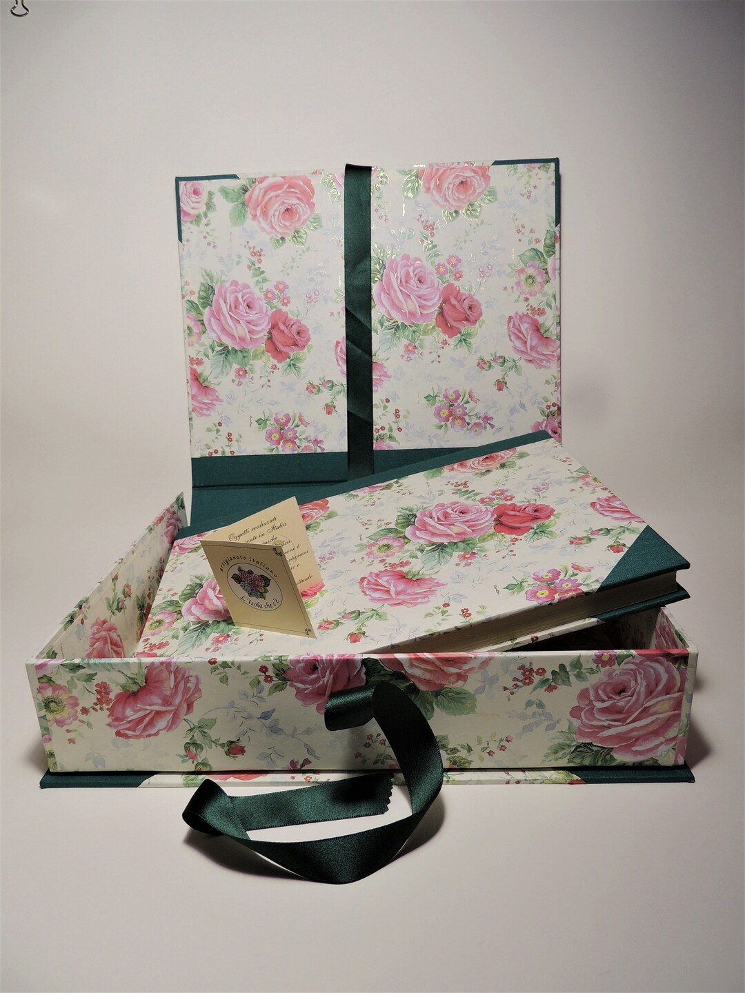 Handcrafted Photo Album 23x30 With BOX Flower Papers Album With Box ...