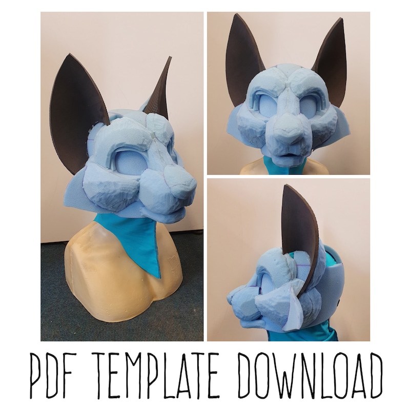 Cat Head Base Fursuit Model - Etsy