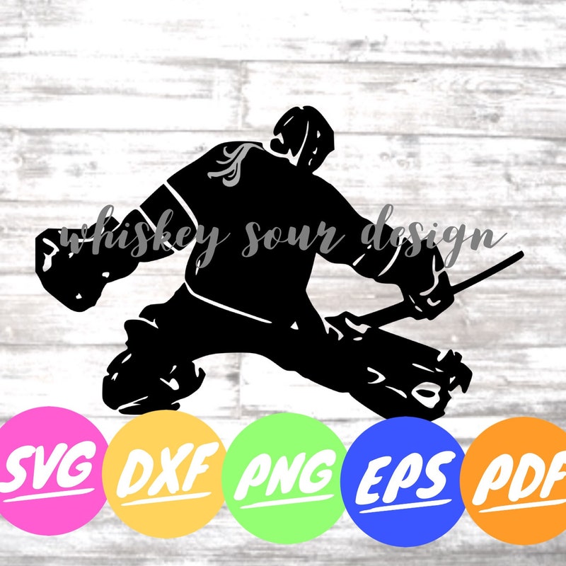 Hockey Goalie Svg - Etsy