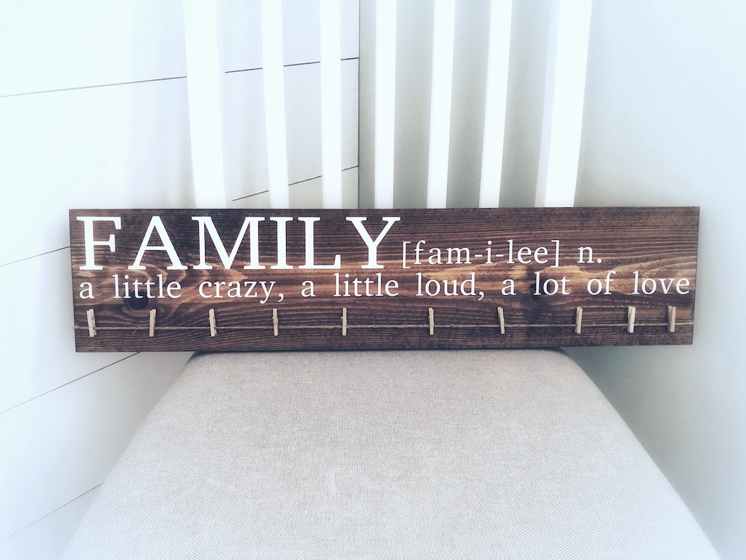 Family Noun Sign | Hand Painted Wooden Sign | Mother's Day Gift ...