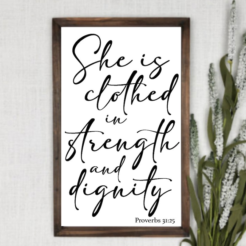 Strength and Dignity - Etsy