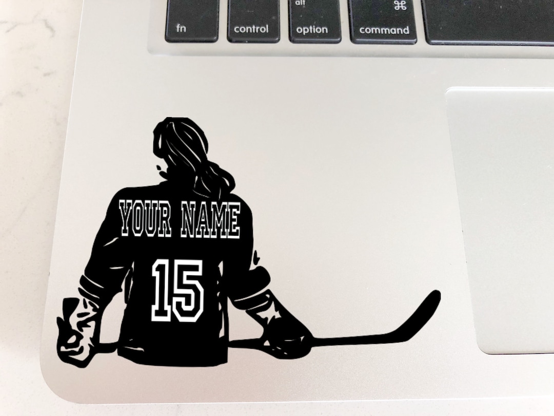 Female Hockey Decal | Girl Ice Hockey Decal | Customized | Personalized ...