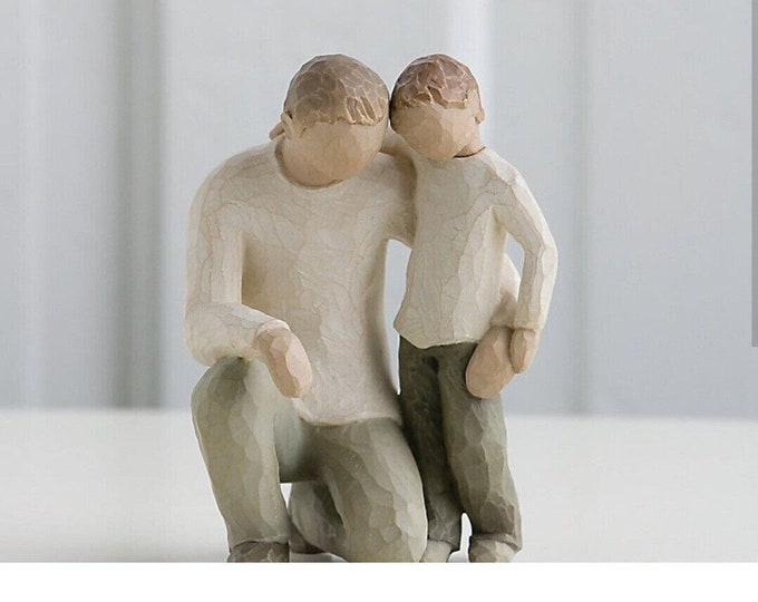Willow Tree "father AND Son" Hand Painted Figurine by Susan Lordi, 2000 ...