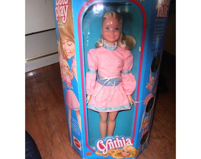 1971 Mattel 19" My Best Friend Cynthia Talking Doll Records Mod Casey ...