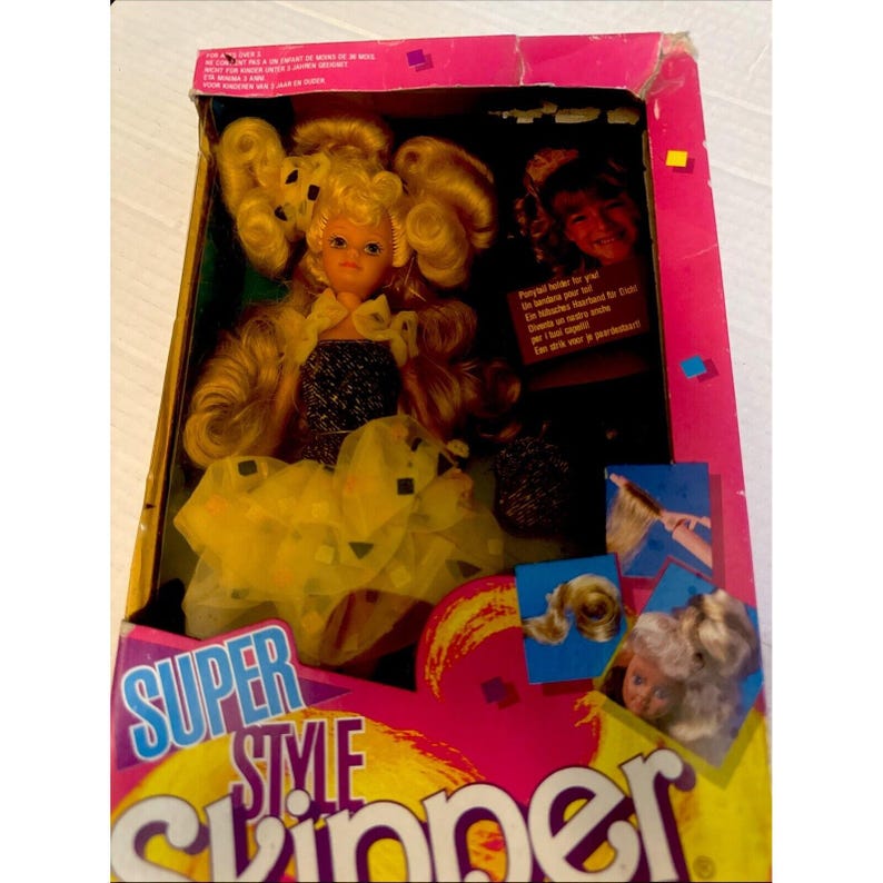 1988 Barbie Super Style SKIPPER Doll Mattel #1915 NRFB European ...