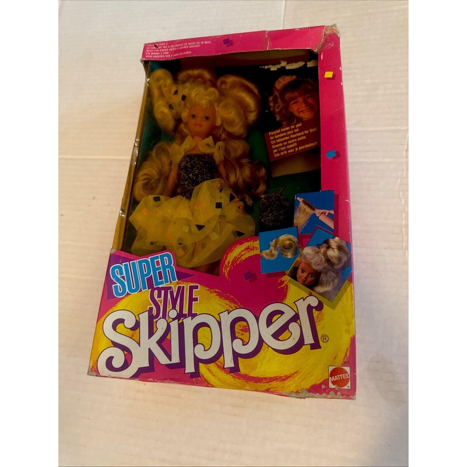 1988 Barbie Super Style SKIPPER Doll Mattel #1915 NRFB European ...