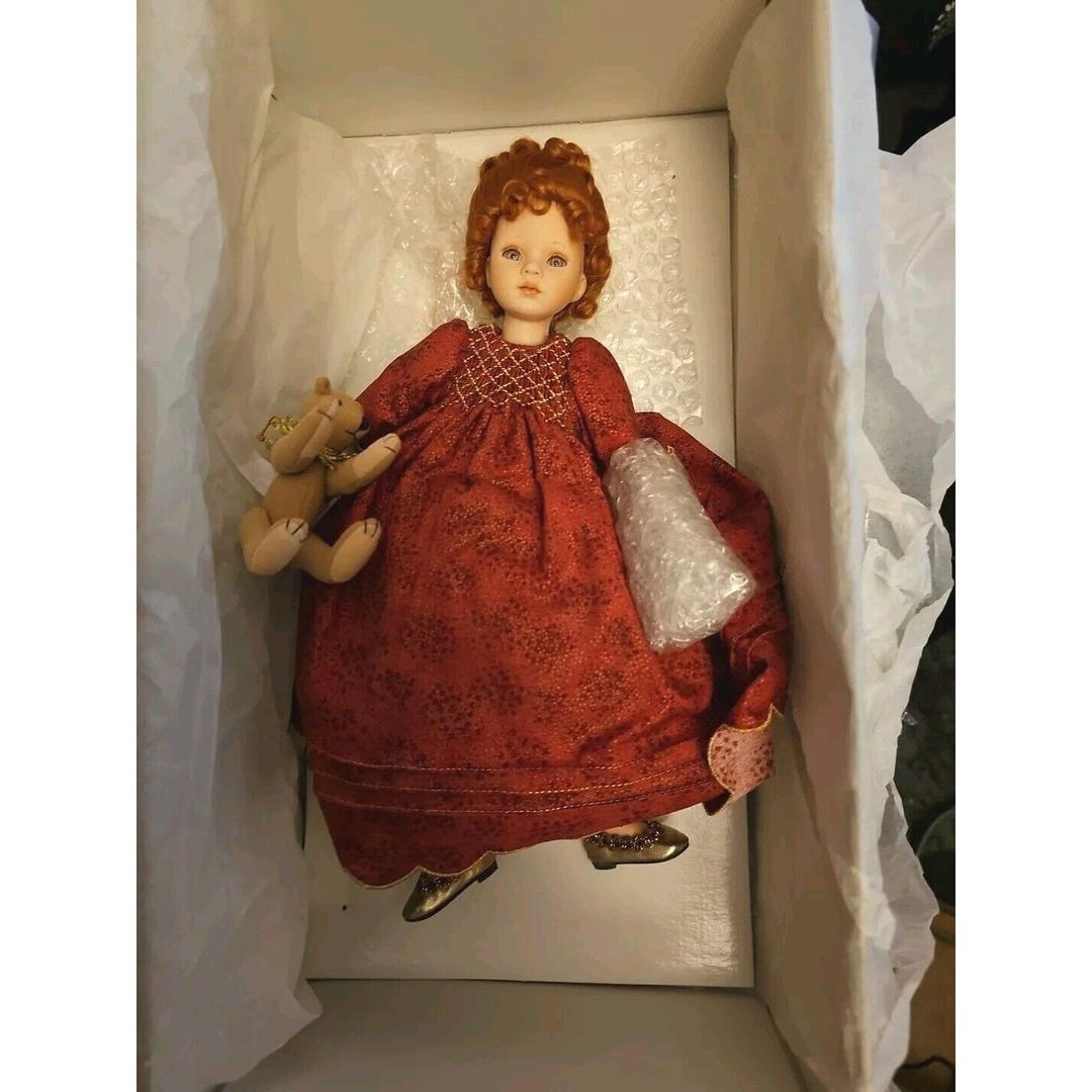PAULINE'S Ltd Edition "alexandra” Red Hair Porcelain Doll #195 /950 New ...
