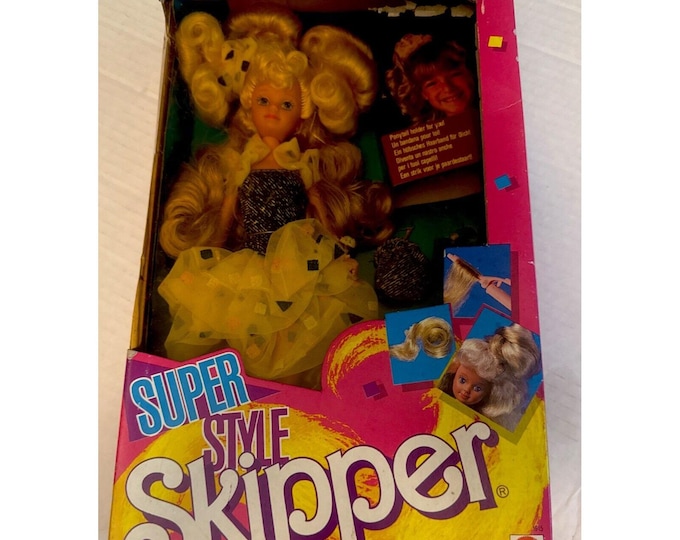 1988 Barbie Super Style SKIPPER Doll Mattel #1915 NRFB European ...
