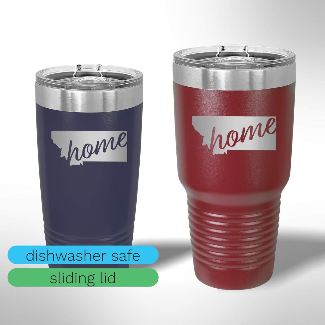 Custom Laser Etched Montana Home Tumbler - 20 Oz or 30 Oz - Etsy