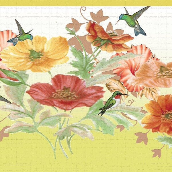 Wallpaper Borders Hummingbird Peel and Stick - Etsy